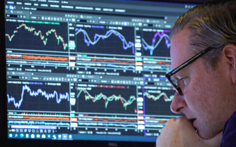 Wall Street slips as financials and tech stocks fall